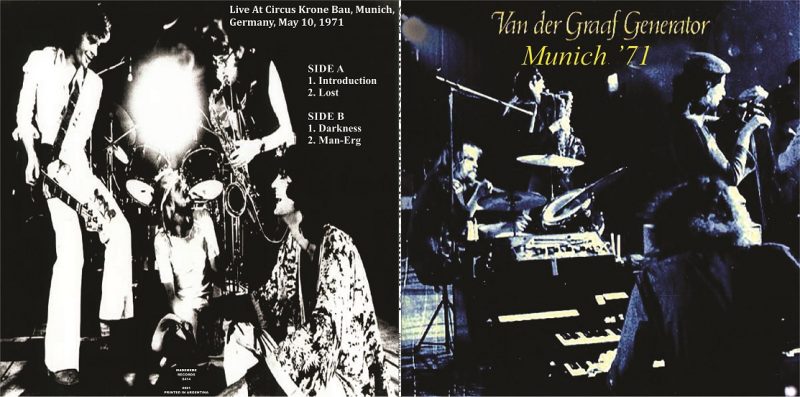 VAN DER GRAAF GENERATOR – Munich ’71 - Crimson Records