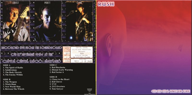 RUSH - Cool Under Fire - Crimson Records