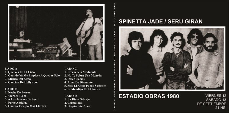 SPINETTA JADE/SERU GIRAN – Estadio Obras 1980 - Crimson Records