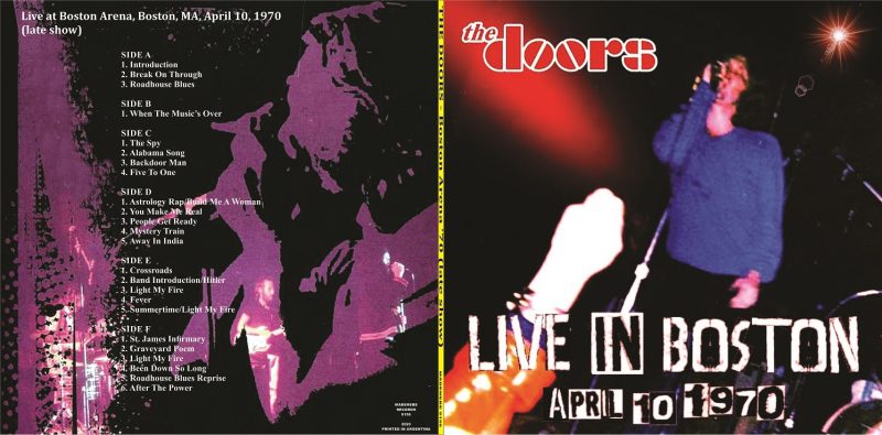 THE DOORS - Boston Arena 1970 (late show) - Crimson Records