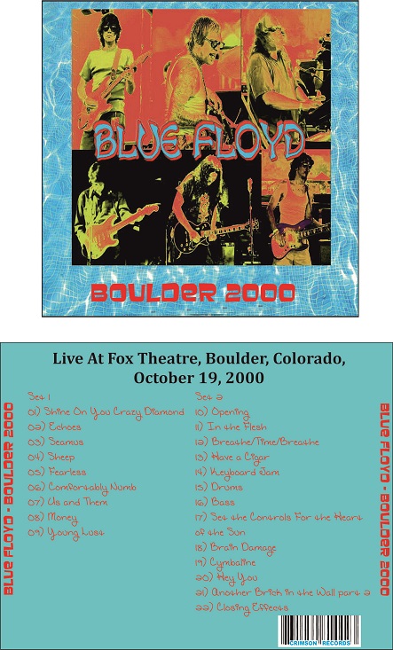 BLUE FLOYD - Boulder 2000 - Crimson Records