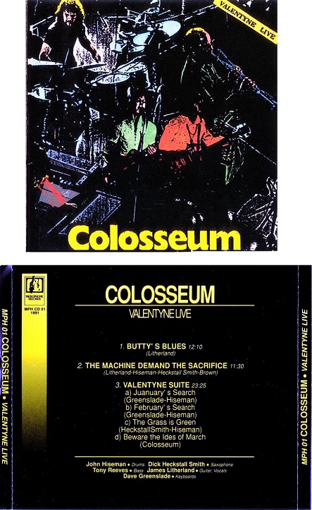 COLOSSEUM - Valentyne Live - Crimson Records