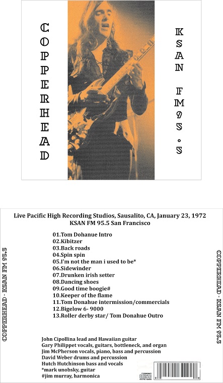 COPPERHEAD (JOHN CIPOLLINA) - KSAN FM 95.5 - Crimson Records