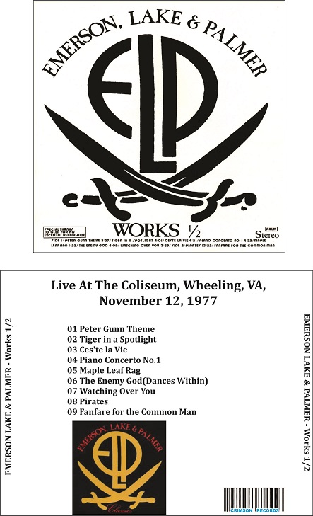 EMERSON LAKE & PALMER - Works On The Road - Crimson Records