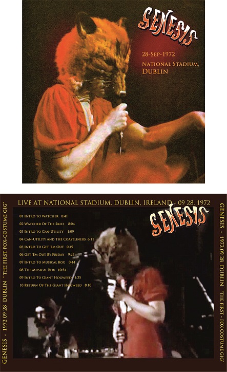 GENESIS - Dublin 1972 - Crimson Records