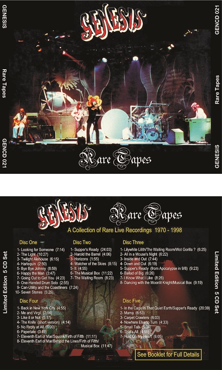 GENESIS - Rare Tapes - Crimson Records