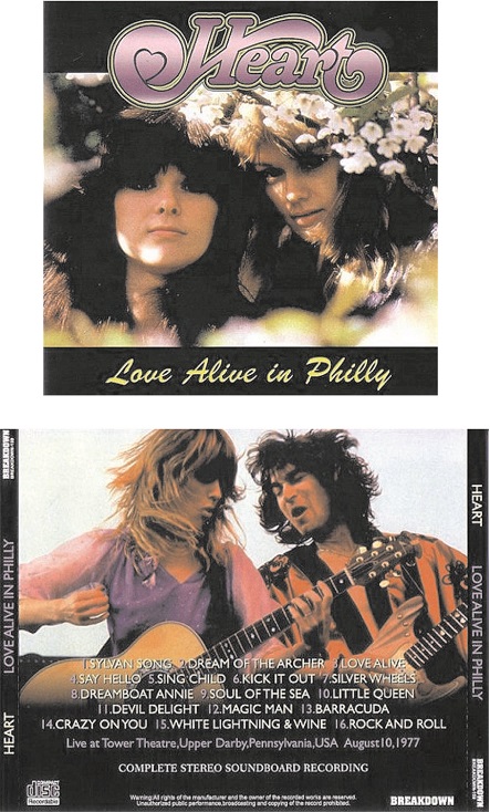 HEART - Love Alive In Philly - Crimson Records
