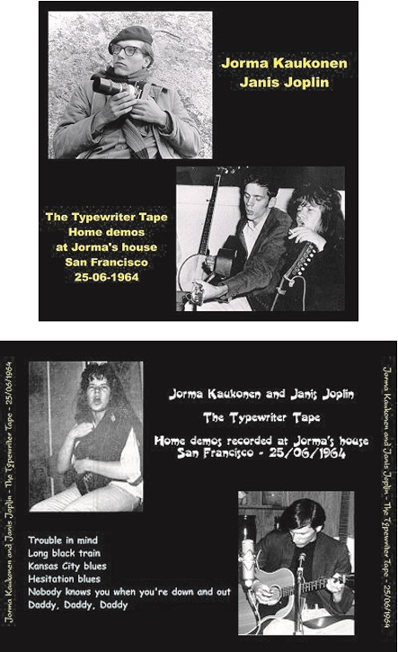 JANIS JOPLIN & JORMA KAUKONEN - The Typewriter Tape - Crimson Records