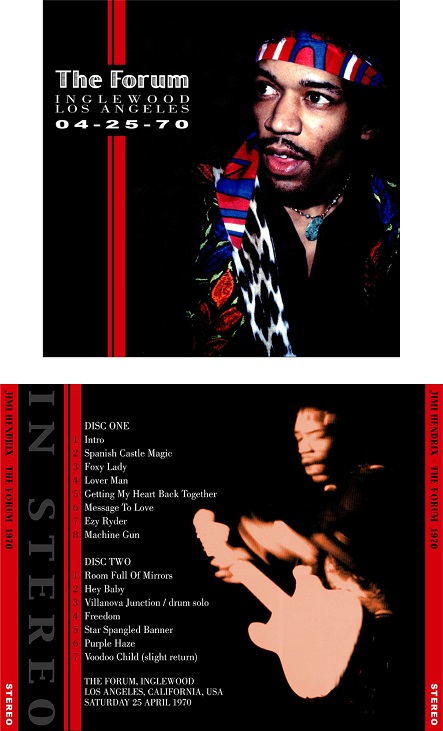 JIMI HENDRIX - The Forum 1970 - Crimson Records