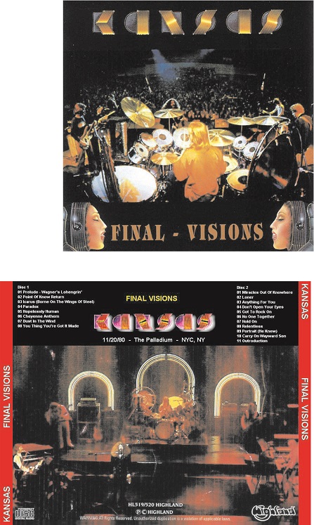 KANSAS - Final Vision - Crimson Records