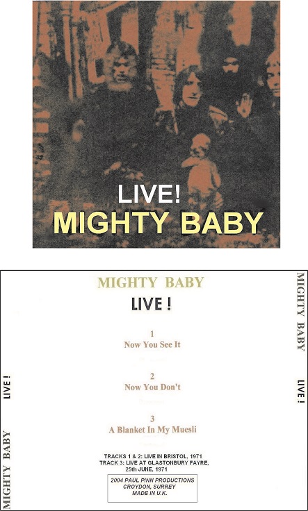 MIGHTY BABY - Live - Crimson Records