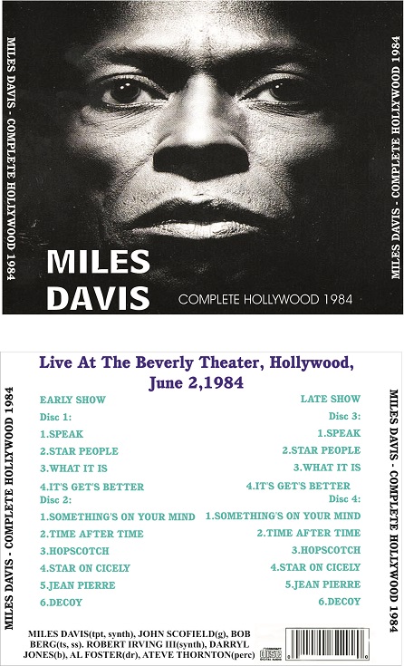 MILES DAVIS - Complete Hollywood 1984 - Crimson Records