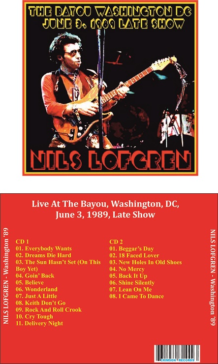 NILS LOFGREN – Washington ’89 - Crimson Records