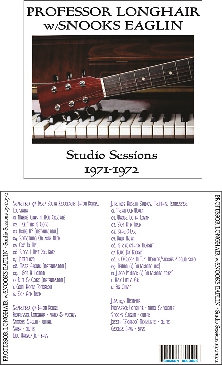 PROFESSOR LONGHAIR with SNOOKS EAGLIN - Studio Sessions 1971-1972 ...