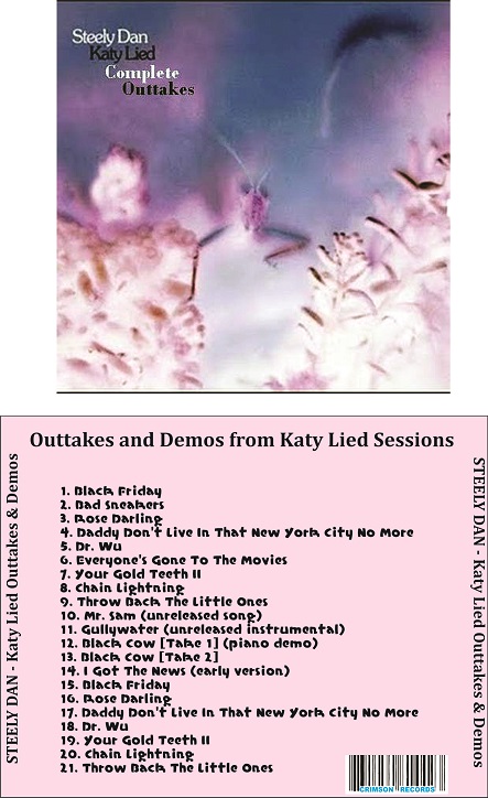 STEELY DAN - Katy Lied Outtakes & Demos - Crimson Records