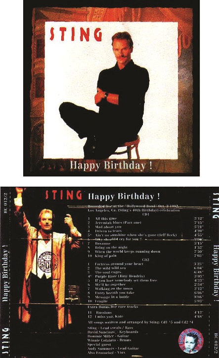 STING - Happy Birthday! - Crimson Records