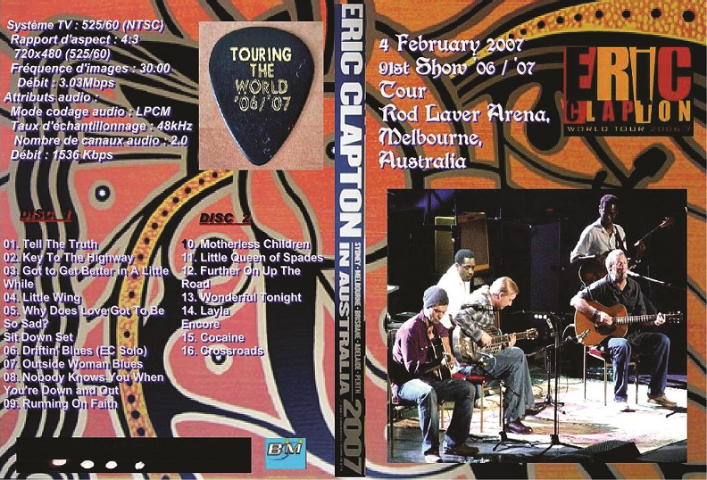 ERIC CLAPTON - Australia '07 - Crimson Records